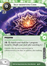 Self-modifying Code · NetrunnerDB