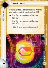 Gold Farmer · NetrunnerDB