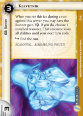 Klevetnik · NetrunnerDB