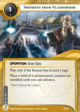 Shipment from Vladisibirsk · NetrunnerDB