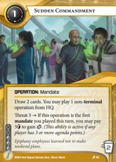 Sudden Commandment · NetrunnerDB